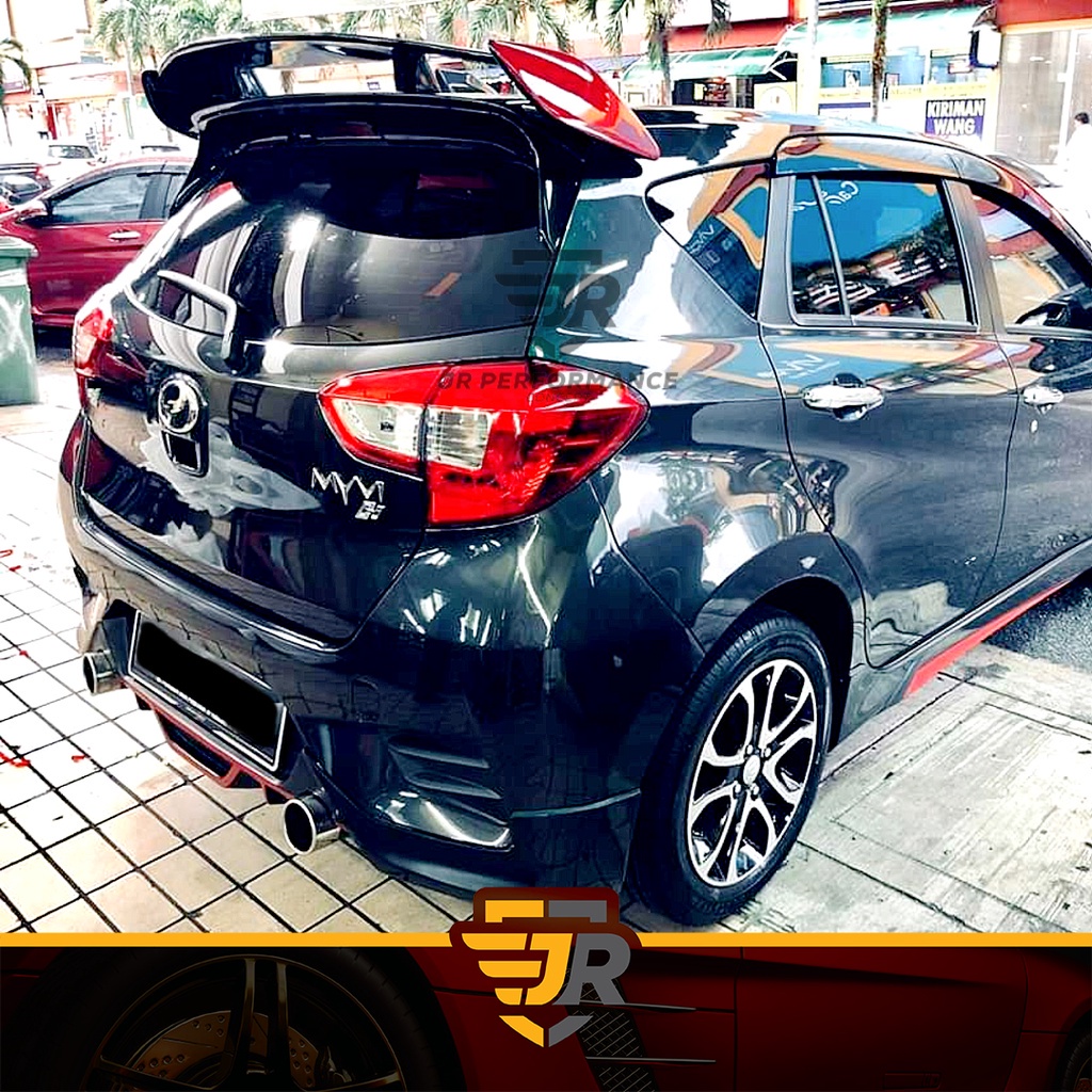 JR Custom Made AMG ABS Rear Spoiler Perodua New Myvi Baru 3rd Gen Car ...