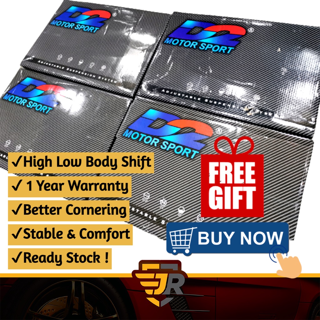 D2 Hi Low High Low Body Shift Adjustable Absorber Perodua Alza Coil ...