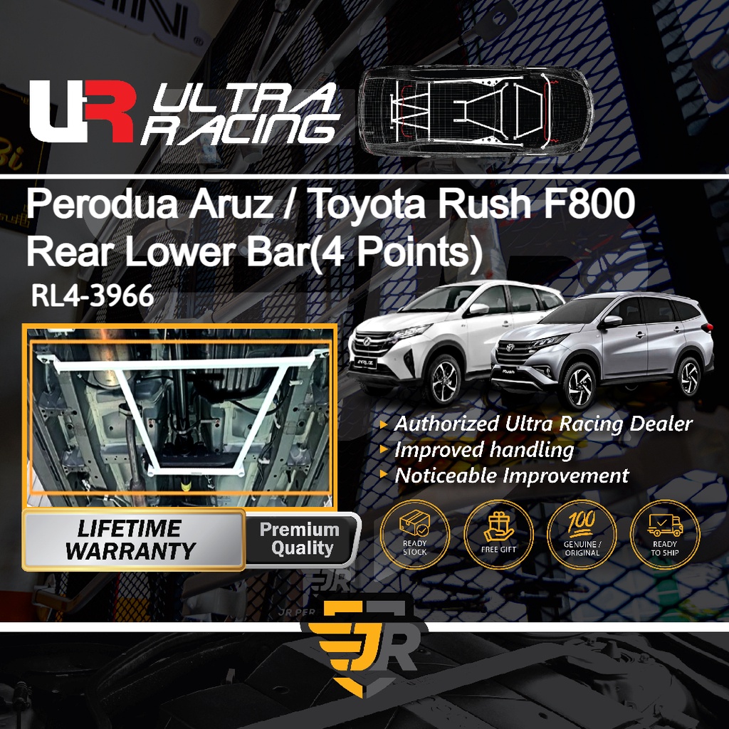 Ultra Racing Safety Bar Toyota Vios Ncp150 1.5 Yaris 1.2 Rear Torsion ...