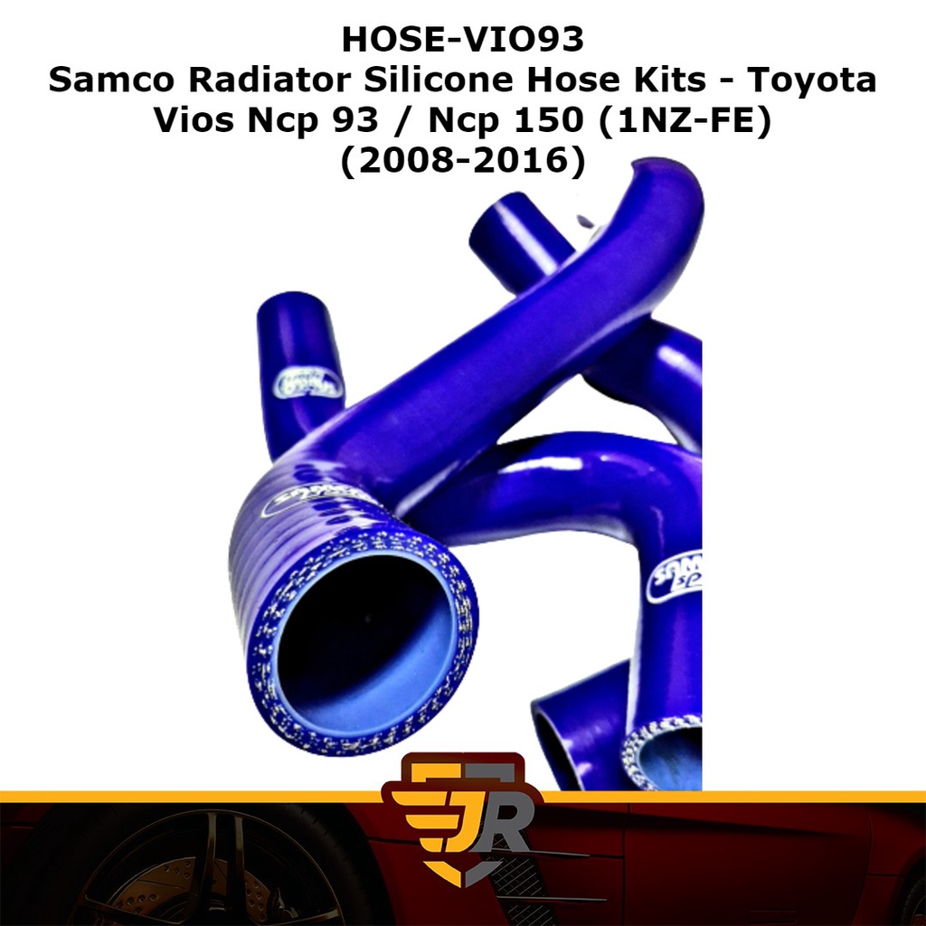 Samco Radiator Silicone Hose Vios 3 Pcs Toyota Vios Ncp 93 / Ncp 150 ...