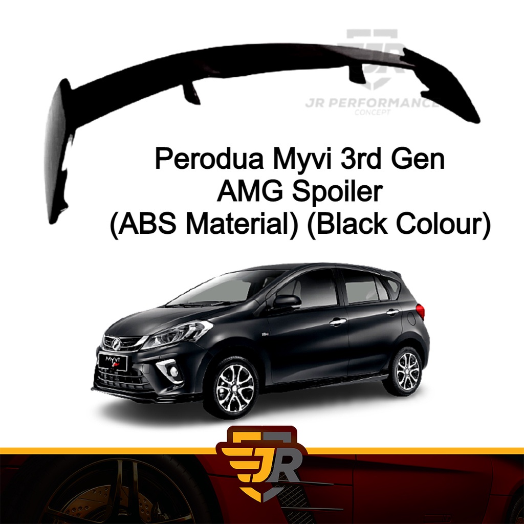 JR Custom Made AMG ABS Rear Spoiler Perodua New Myvi Baru 3rd Gen Car ...