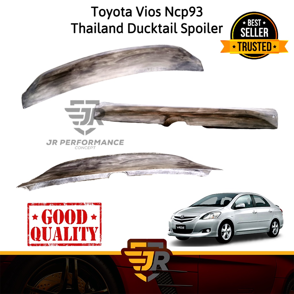 JR Custom Made Rear Ducktail Spoiler Toyota Vios Dugong NCP93 Itik ...