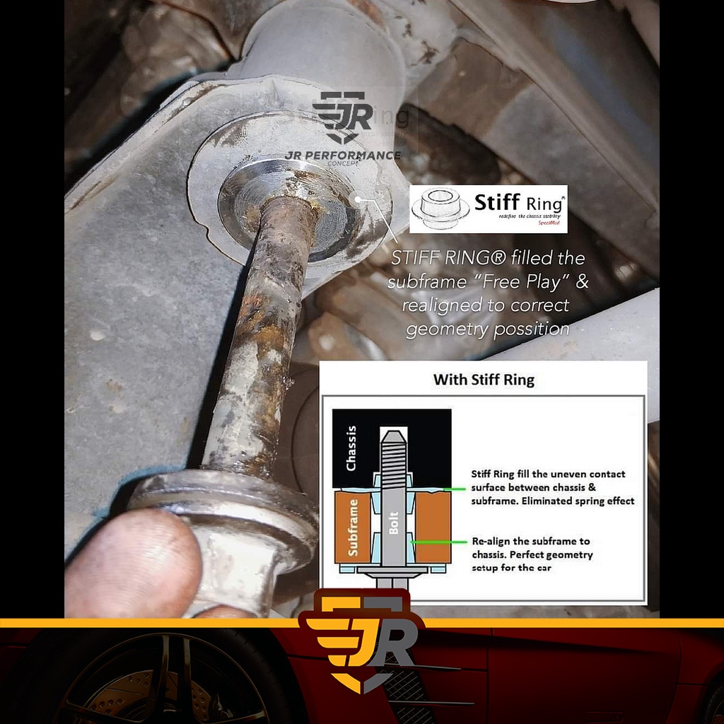 Stiff Ring Front Rear Body Subframe Washer Rigid Collar Fine Tuning Kit ...