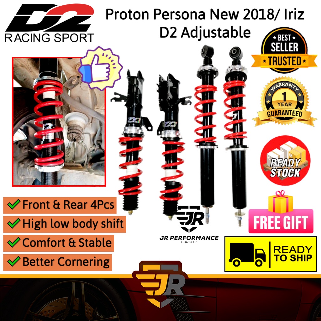 D2 Hi Low High Low Body Shift Adjustable Absorber New Persona Iriz Coil ...