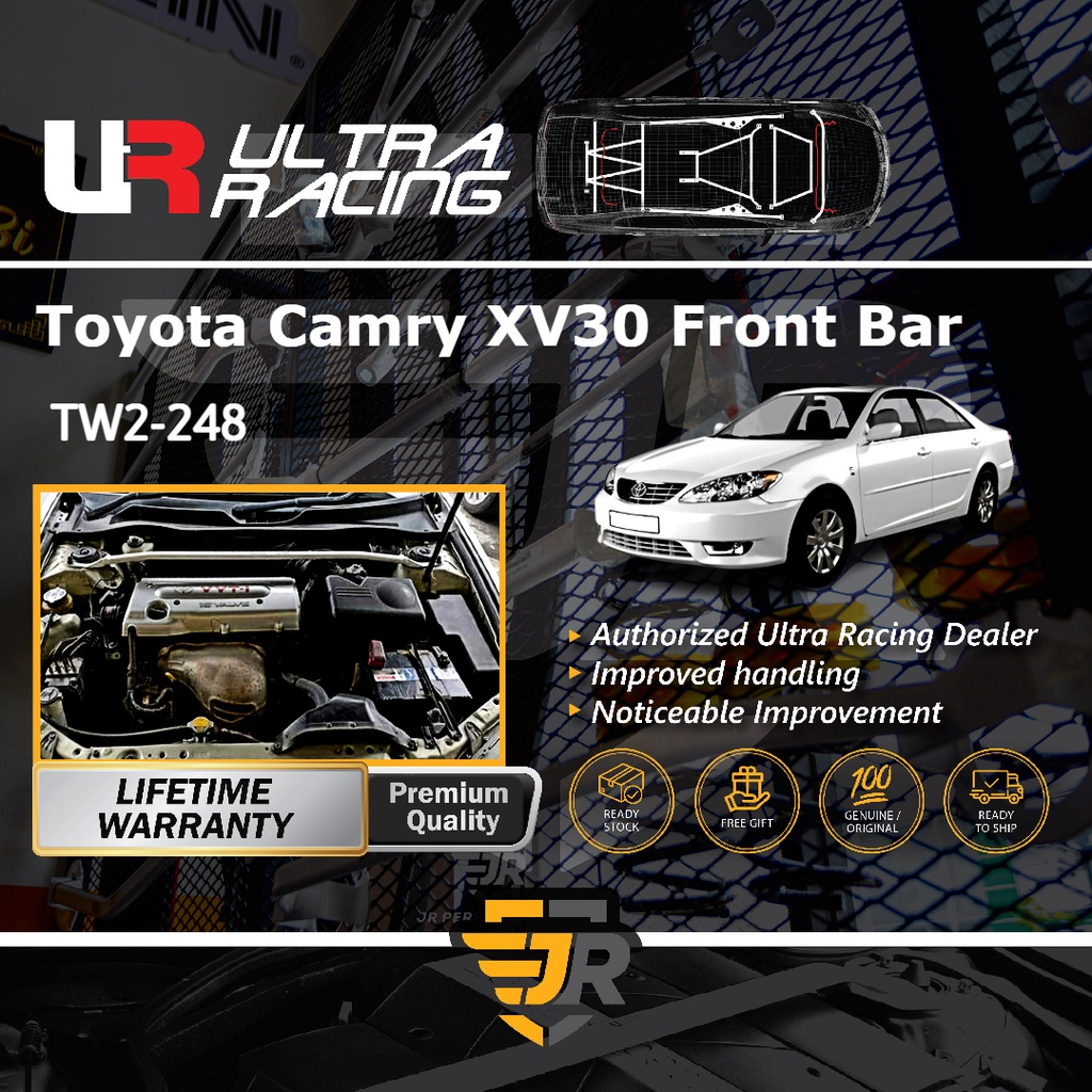 Ultra Racing Safety Bar Camry XV30 2002-2006 2.4 Front Strut Bar Engine ...